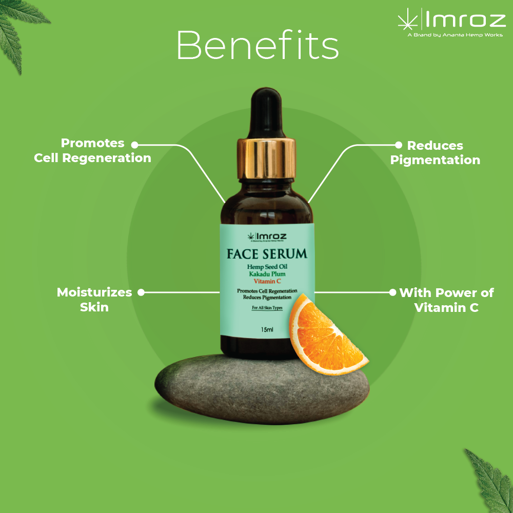 Vitamin C Face Serum with Hemp Seed Oil - Imroz Skin Care – Ananta Hemp Works